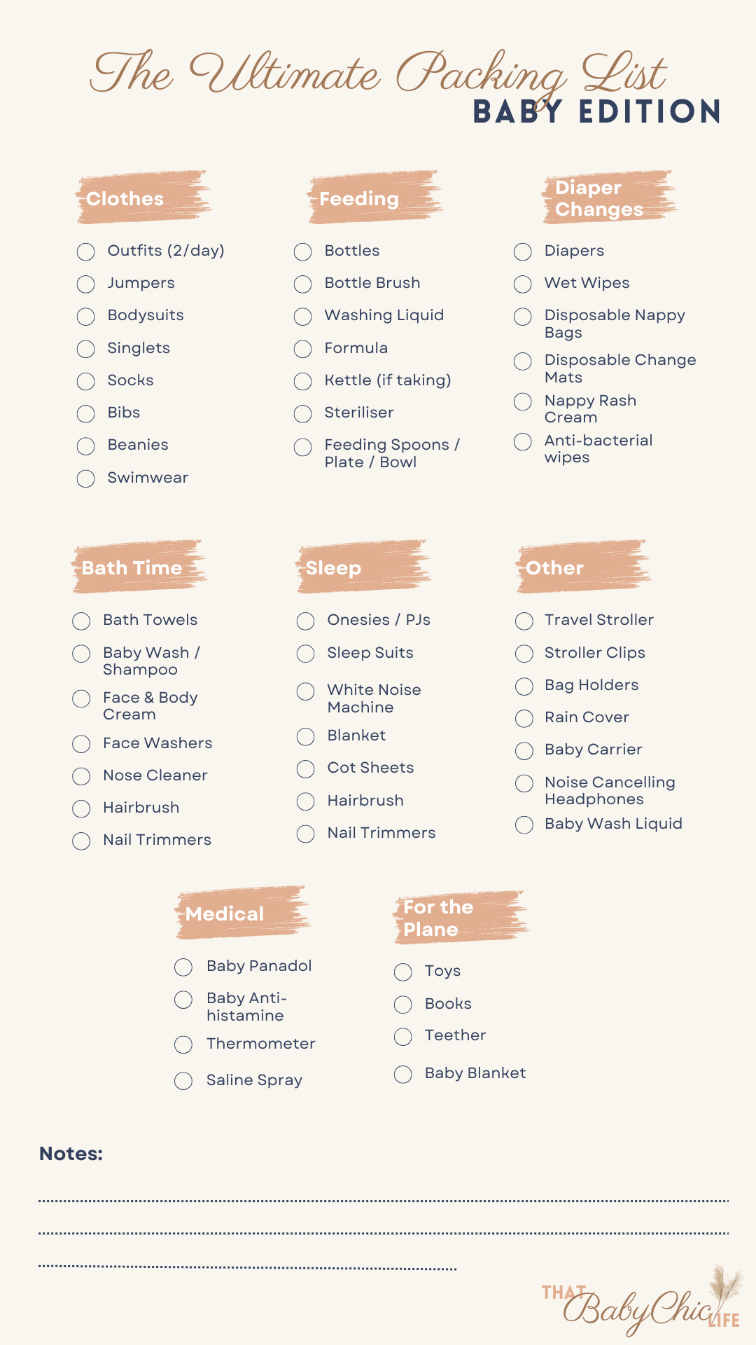 The Ultimate Baby Travel Packing List for International Trips - That ...